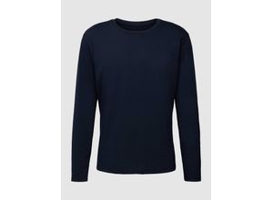 4007065057662 - SCHIESSER Mix+Relax Schlafshirt Langarm Rundhals für Herren blau 52