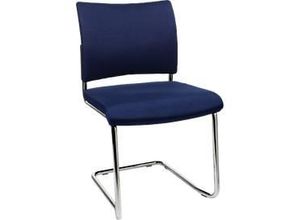 4014296458878 - Freischwinger SEAT POINT Polster ohne Armlehnen stapelbar im 2er-Set blau