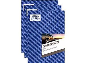 4004182205822 - Fahrtenbuch-Sparpack Avery® Zweckform 223-3 für PKW A5 3 Formularbücher á 80 Seiten für je 858 Fahrten Inhalt 3 x 40 Blatt