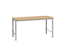 4045916146936 - AU70959006 Arbeits-Grundtisch UNIVERSAL Spezial mit Multiplexplatte BxTxH = 1750 x 1000 x 722-1022 mm Alusilber