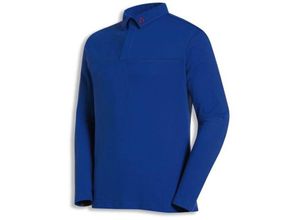 4049358430257 - uvex fire und arc Poloshirt FR Langarm - Longsleeve kornblau M - 1723910