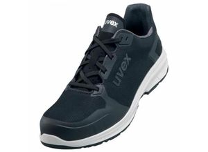 4031101732336 - Sicherheitshalbschuh Sport 1 6594 S1P esd src dguv 12 Gr 46 schwarz weiß - schwarz weiß - Uvex