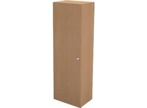 4251898806427 - Genius Flügeltürenschrank TETRIS WALL 5 Ordnerhöhen Türanschlag links B 600 x T 440 x H 1880 mm Buche-Dekor