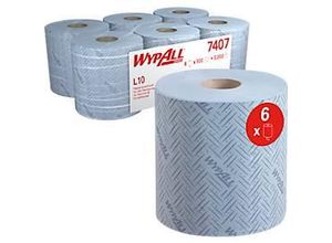 5027375053665 - WYPALL* Wischtuch L-10 EXTRA + Zentralentnahme RCS aus Airflexmaterial 2400 Tücher 1-lagig blau