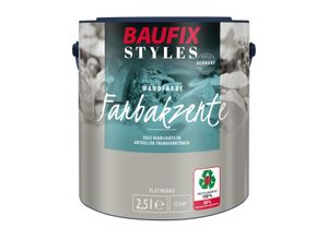 4014505073304 - BAUFIX Farbakzente platingrau seidenmatt 25 Liter Bunte Wandfarbe