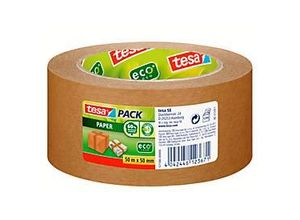 4042448124227 - Packband tesapack® Paper ecoLogo® aus Papier 50 m x 50 mm Stärke 107 µ 6 Rollen