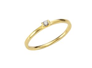 4006046377881 - Fingerring 585 - Gelbgold Brillant Fingerringe Gr 060 (191) 004 ct SI = kleine Einschlüsse Gold gelb (gelb weiß) Damen Fingerringe