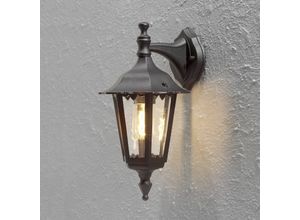 7318307231755 - Konstsmide Lighting - Konstsmide Firenze Outdoor Classic Lantern Down Light Mattschwarz IP43