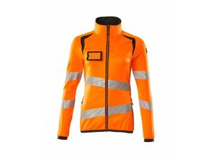 5711074874866 - Fleecepullover mit Reißverschluss 19153 Damen Gr 2XL hi-vis orange dunkelanthrazit - hi-vis orange dunkelanthrazit - Mascot