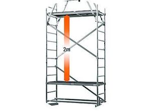 4009199710147 - Arbeitsgerüst 2 Aufstockung MONTO® ClimTec zusätzliche Arbeitshöhe 2 m höhenverstellbare Belagbühne mit Luke V-Traverse bis 200 kg m² Aluminium