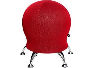 4014296704685 - Hocker Sitness 5 mit integriertem Gymnastikball belastbar bis 110 kg rot