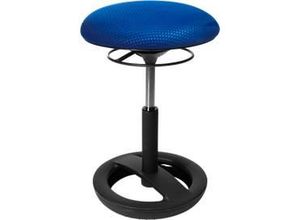 4014296614335 - Fitness-Hocker SITNESS BOB ergonomisches Sitzen Sitzhöhe 440 bis 570 mm blau Gestell schwarz pulverbeschichtet