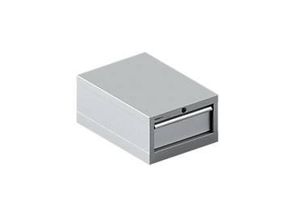 4051273646460 - Schäfer Shop Select Schubladenschrank 18-27 1 Schub bis 75 kg B 411 x T 572 x H 250 mm weißaluminium weißaluminium