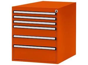 4045916085181 - Schubladen-Unterbauten für Werkbank Profi Tiefe 700 mm rotorange