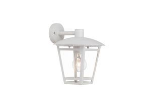 4004353228575 - BRILLIANT Lampe Riley Außenwandleuchte hängend weiß 1x A60 E27 40W geeignet für Normallampen (nicht enthalten) IP-Schutzart 44 - spritzwassergeschützt