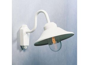 7318305562509 - Konstsmide Lighting - Konstsmide Vega Outdoor Classic Dome Wandleuchte mattweiß IP23