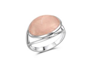 4006046339674 - Fingerring CELESTA 925 Silber rhodiniert Rosenquarz Fingerringe Gr 054 (172) Silber 925 (Sterlingsilber) silberfarben (silbergrau rosa) Damen