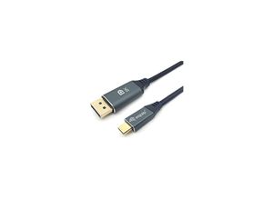 4015867228753 - Equip - Adapterkabel - USB-C (M) zu DisplayPort (M) - Thunderbolt 3   DisplayPort 14 - 3 m - unterstützt 4K 60 Hz (3840 x 2160) unterstützt 8K 60 Hz (7680 x 4320) unterstützt 2K 144 Hz (2560 x 1440) unterstützt 1080 Pixel 240 Hz (1920 x 1200)