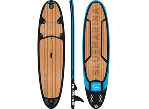 4056551269485 - Bluemarina SUP Board Ariki Stand Up Paddle aufblasbar mit Paddel Pumpe Rucksack 5J Garantie (325x86x15cm   108 Black Yacht)