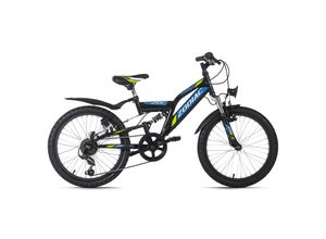 4250547531956 - KS Cycling Mountainbike Fully ATB 20 Zodiac schwarz-grün RH 31 cm