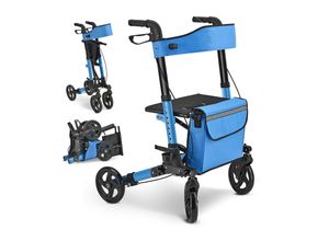 4260565522706 - Rollator Vital faltbar leicht & höhenverstellbar aus Aluminium bis 130 kg mit Sitz Petrol