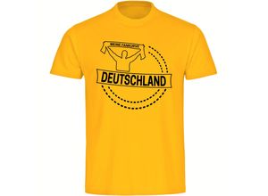 4068859250140 - multifanshop Herren T-Shirt - Deutschland - Meine Fankurve - Druck schwarz - Männer