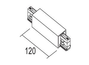 8019163907172 - Zentralstromversorgung mit Linearkupplung 230V Weiß 7653-10-W31 - Ivela