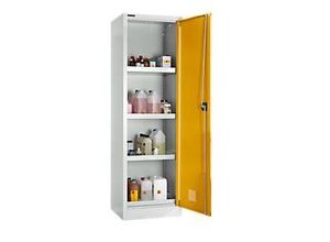 4051273750181 - Select Gefahrstoffschrank MSI-US2506 Stahl B 600 x T 500 x H 1935 mm Belüftungsschlitze 4 Wannen à 11 l