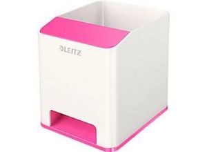 4002432113675 - LEITZ Stiftehalter WOW Duo Colour perlweiß pink Polystyrol 2 Fächer 90 x 101 x 100 cm