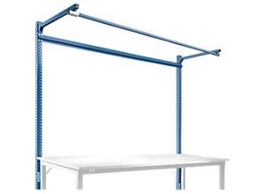 4045916132366 - Aufbauportal m Ausleger Grundtisch STANDARD Arbeitstisch Werkbank UNIVERSAL PROFI 2000 mm brillantblau