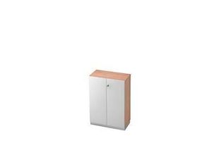 4032062111413 - Aktenschrank 3 OH B 800 x T 420 mm Nussbaum-Dekor silber