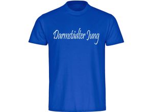 4068859062101 - multifanshop Kinder T-Shirt - Darmstadt - Darmstädter Jung - Druck weiß - Kind