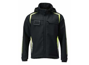 5715411067232 - Softshelljacke with hood accelerate safe 23002-246 Gr 4XL black hi-vis yellow - black hi-vis yellow - Mascot