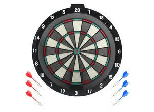 4009197621063 - Safety Dartboard aus Kunststoff mit 6 Sicherheitspfeilen plus Ersatzspitzen 46 cm