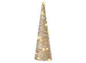 4251083916597 - AMARE LED Pyramide Tannenbaum 40 cm batteriebetrieben gold