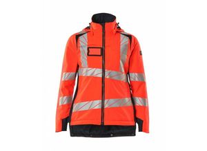 5711074831203 - Winterjacke cli ® Damen Winterjacke Gr 2XL Hi-vis rot schwarzblau - Mascot