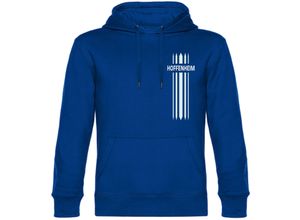 4068859047191 - multifanshop Kapuzen Sweatshirt - Hoffenheim - Streifen - Druck weiß - Hoodie
