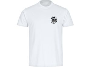 4068859251253 - multifanshop Herren T-Shirt - Deutschland - Adler Retro - Druck schwarz - Männer