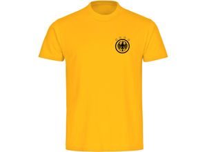 4068859251451 - multifanshop Herren T-Shirt - Deutschland - Adler Retro - Druck schwarz - Männer