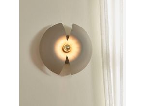 5704444081667 - Wandleuchte Cycnus taupe Ø 30 cm Stecker Alu E27