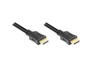 4014619354986 - High Speed hdmi Kabel 2m mit Ethernet gold Stecker schwarz (4514-020) - Good Connections