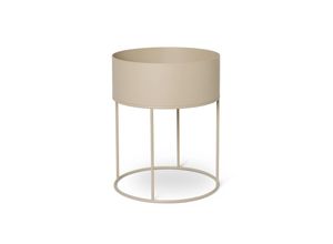 5704723033097 - Plant Box Round beige Ø 40 cm Stahl