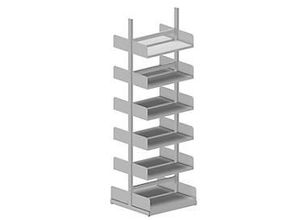 4044917322509 - Variabo Freiarmregal Grundfeld doppelseitig 300 mm Fachtiefe 750 x 2500 mm