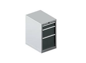 4051273648754 - Select Schubladenschrank 18-27 3 Schübe (H 100 200 300mm) bis 200 kg B 411 x T 572 x H 700 mm anthrazitgrau weißaluminium