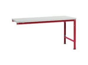 4045916151008 - AU80913003 Arbeits-Anbautisch UNIVERSAL Spezial mit Melaminplatte BxTxH = 1750 x 1000 x 722-1022 mm Rubin-Rot