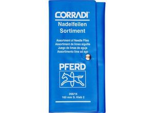 4007220284186 - 12314084 CORRADI-Nadelfeilen-Set Schweizer Hieb 2 in PVC-Rolltasche Länge 160 mm 1 St