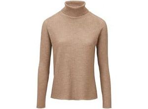 4061389668942 - Rollkragen-Pullover aus 100% Schurwolle-Merino braun 46