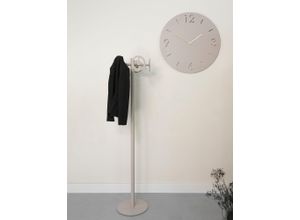 8712077110743 - Uhr SPINDER DESIGN grau (silky taupe) Wanduhren Ø 80cm B H T 80cm x 80cm x 3cm Quarzuhr 12 Ziffern Champagnerfarbene Hände B80cm H80cm T3cm