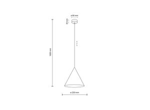 5901780566302 - Hängeleuchte Cono einflammig Ø 25 cm schwarz