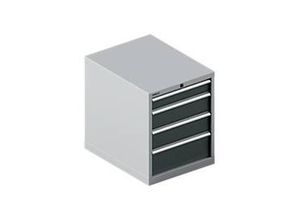 4051273666260 - Select Schubladenschrank 27-36 4 Schübe bis 75 kg B 564 x T 725 x H 700 mm anthrazitgrau weißaluminium